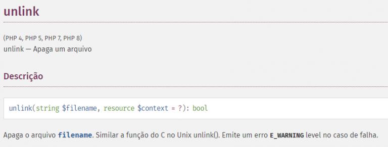 Como Deletar Um Arquivo No Php Com A Função Unlink